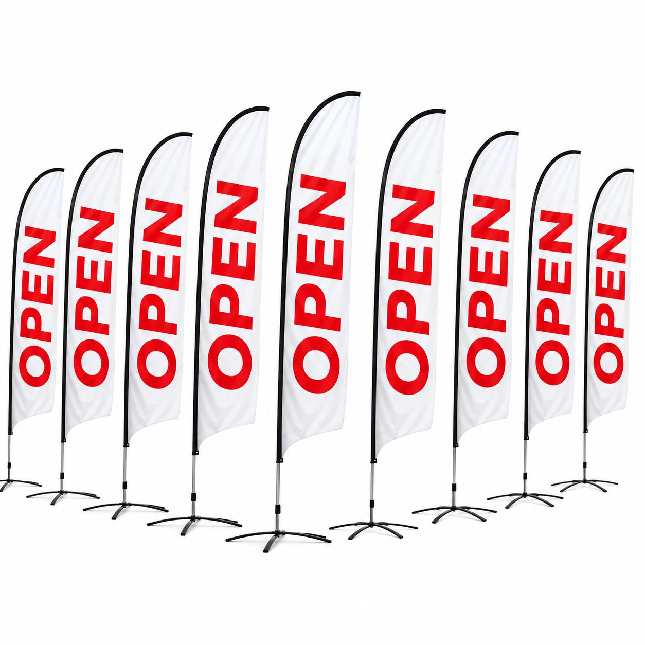 Custom Feather Flags With Logo | Outdoor Advertising Feather Flags ...